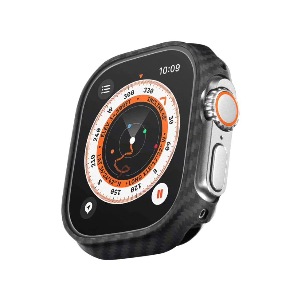 Pitaka Air Case for Apple Watch Ultra 2 / Ultra 1 - Black/Grey (Twill ...